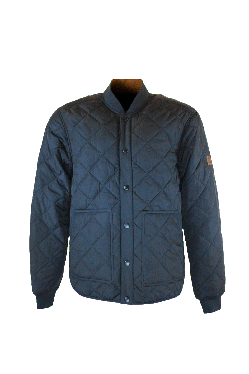 Men's Leiden Quilted Jacket - NAVY | Oxford Blue