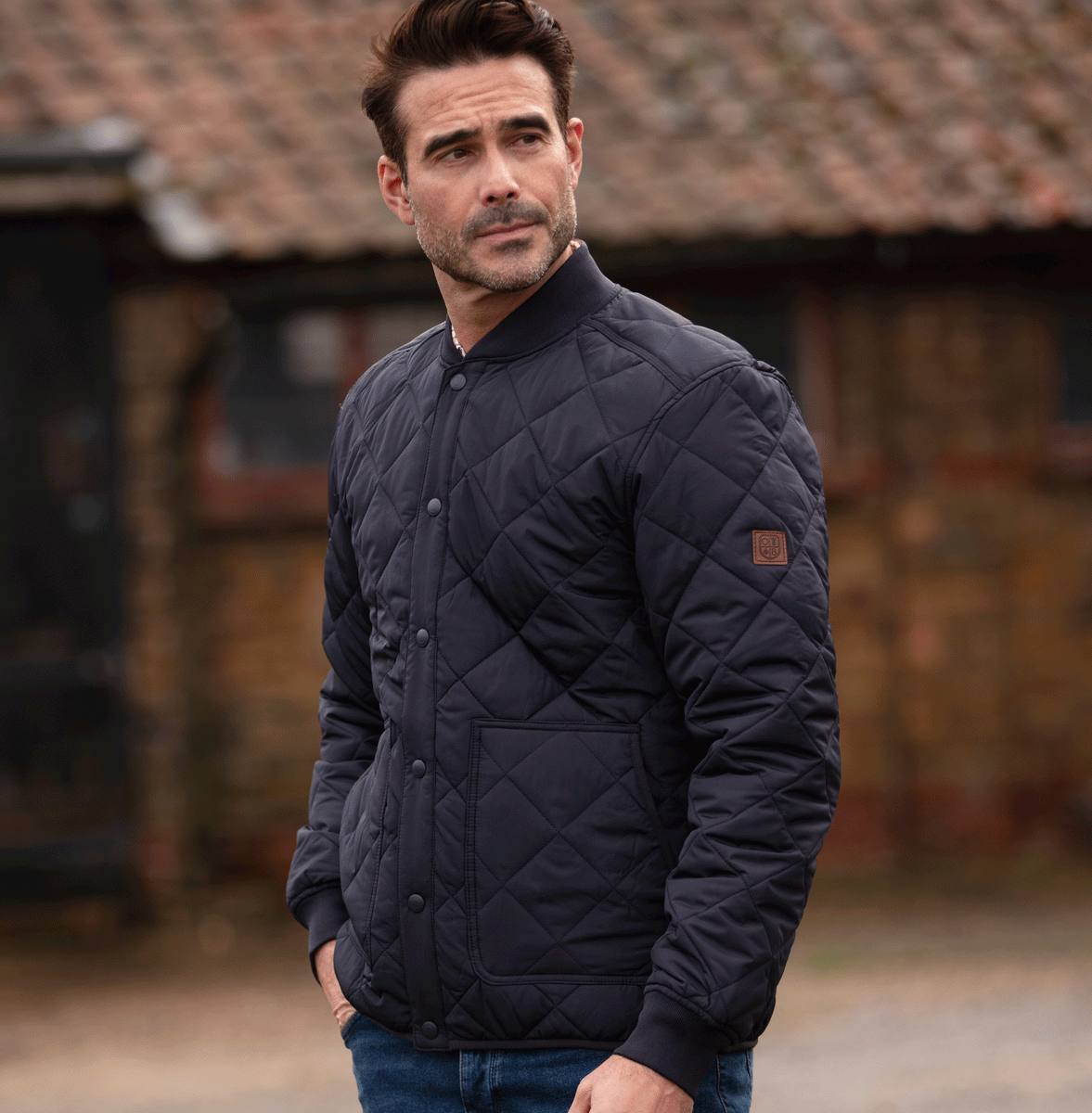 Men's Leiden Quilted Jacket - NAVY | Oxford Blue