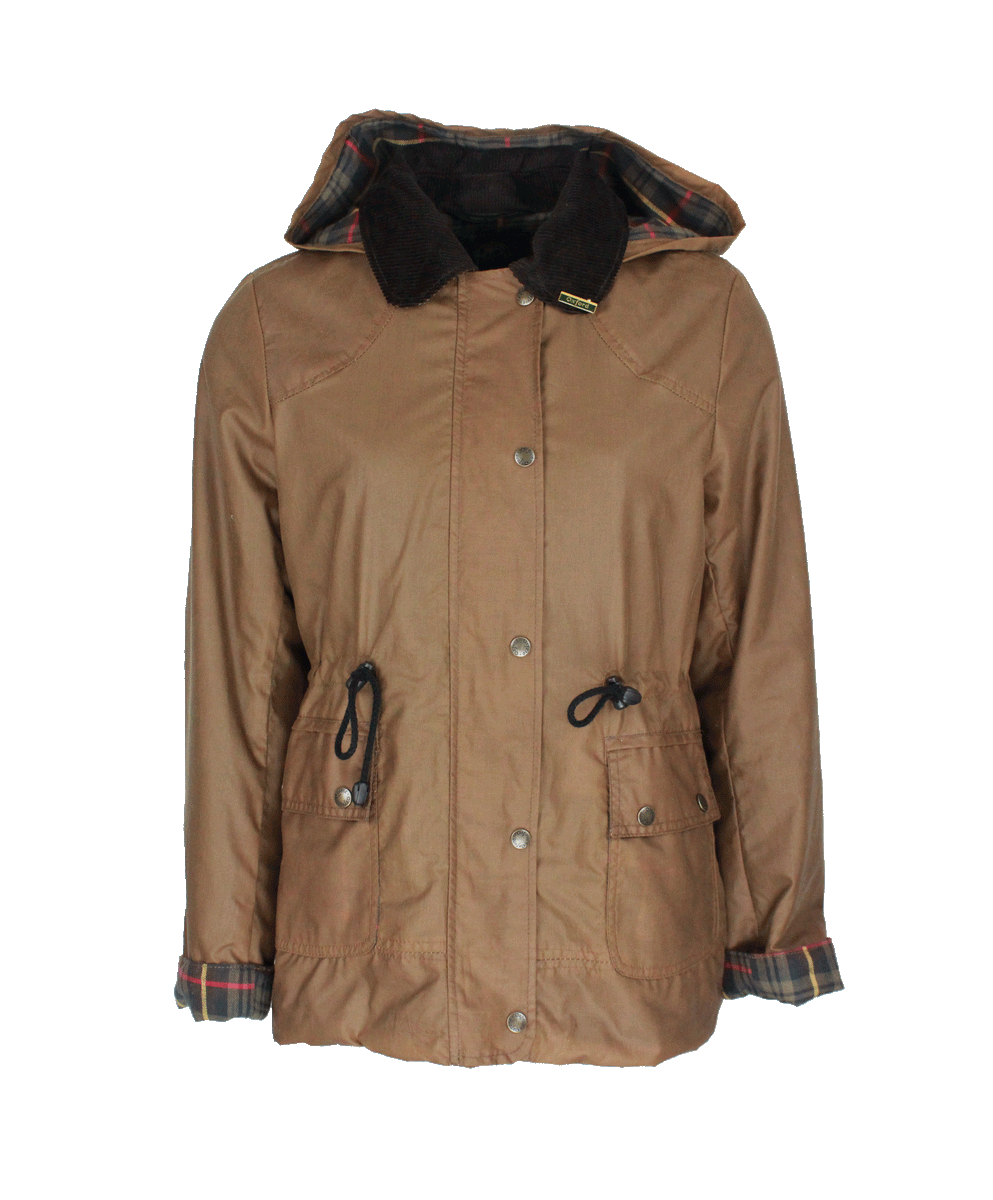 Women's Breathable/Waterproof Wax Jacket - SAND | Oxford Blue