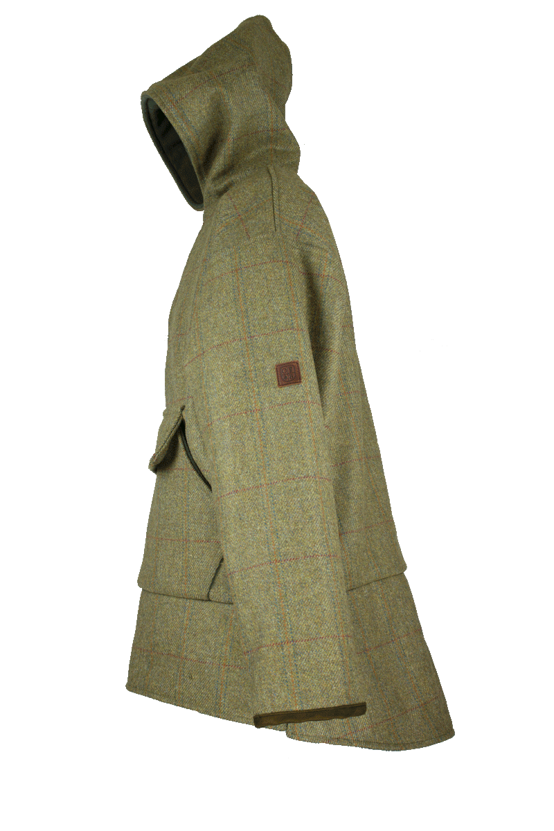 Men's Braemer Tweed Smock - WHEAT | Oxford Blue